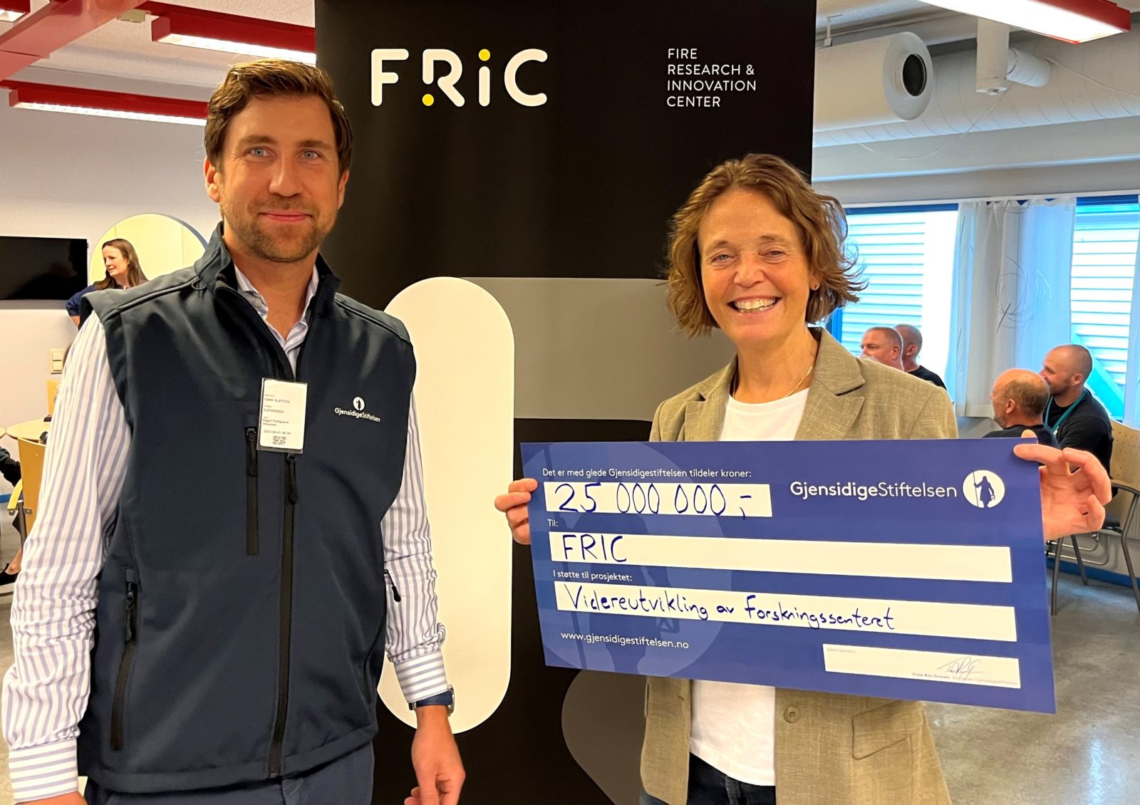 25 millioner kroner til FRIC - Gjensidigestiftelsen
